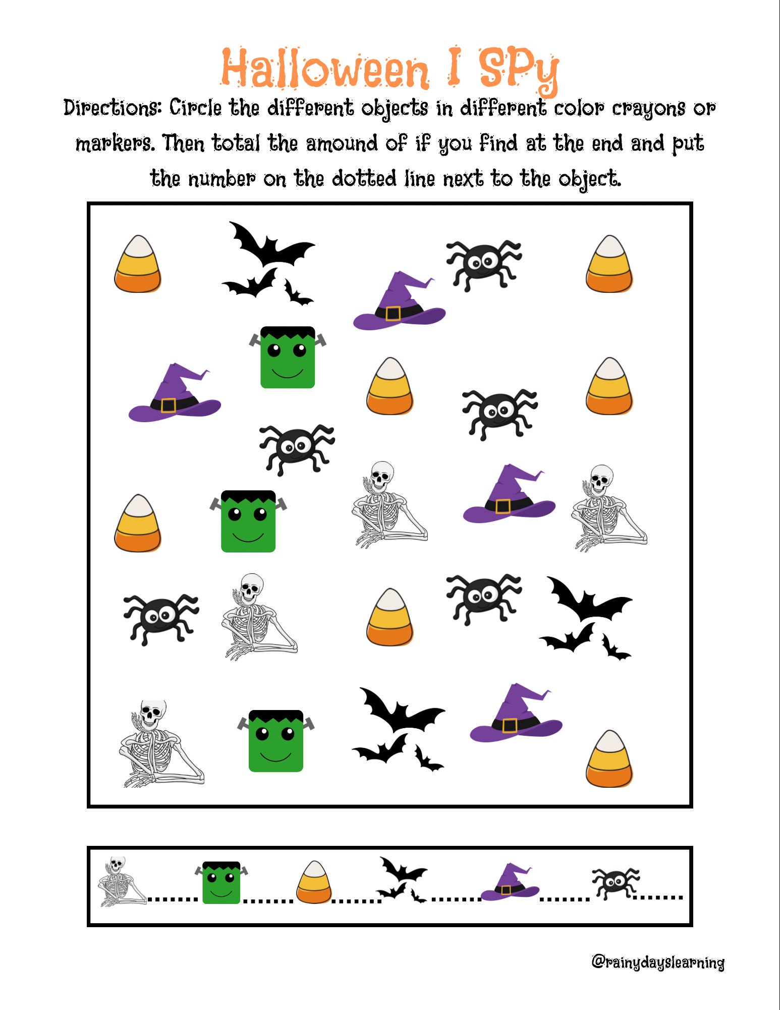 Halloween Activities for Kids (digital Download) Preschool to Early ...