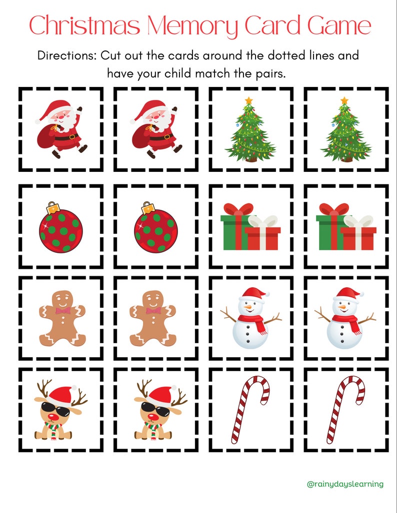 Christmas Activities for Kids - Etsy