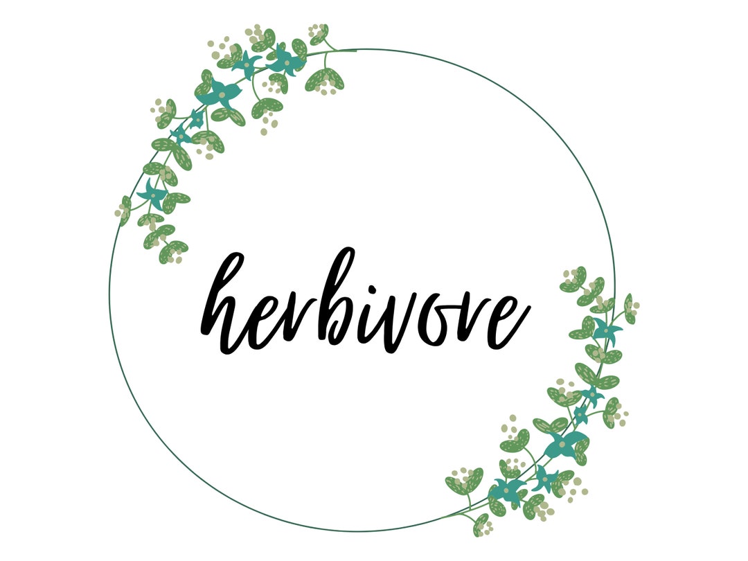 Herbivore Sign Print on Demand PNG Download High Quality - Etsy