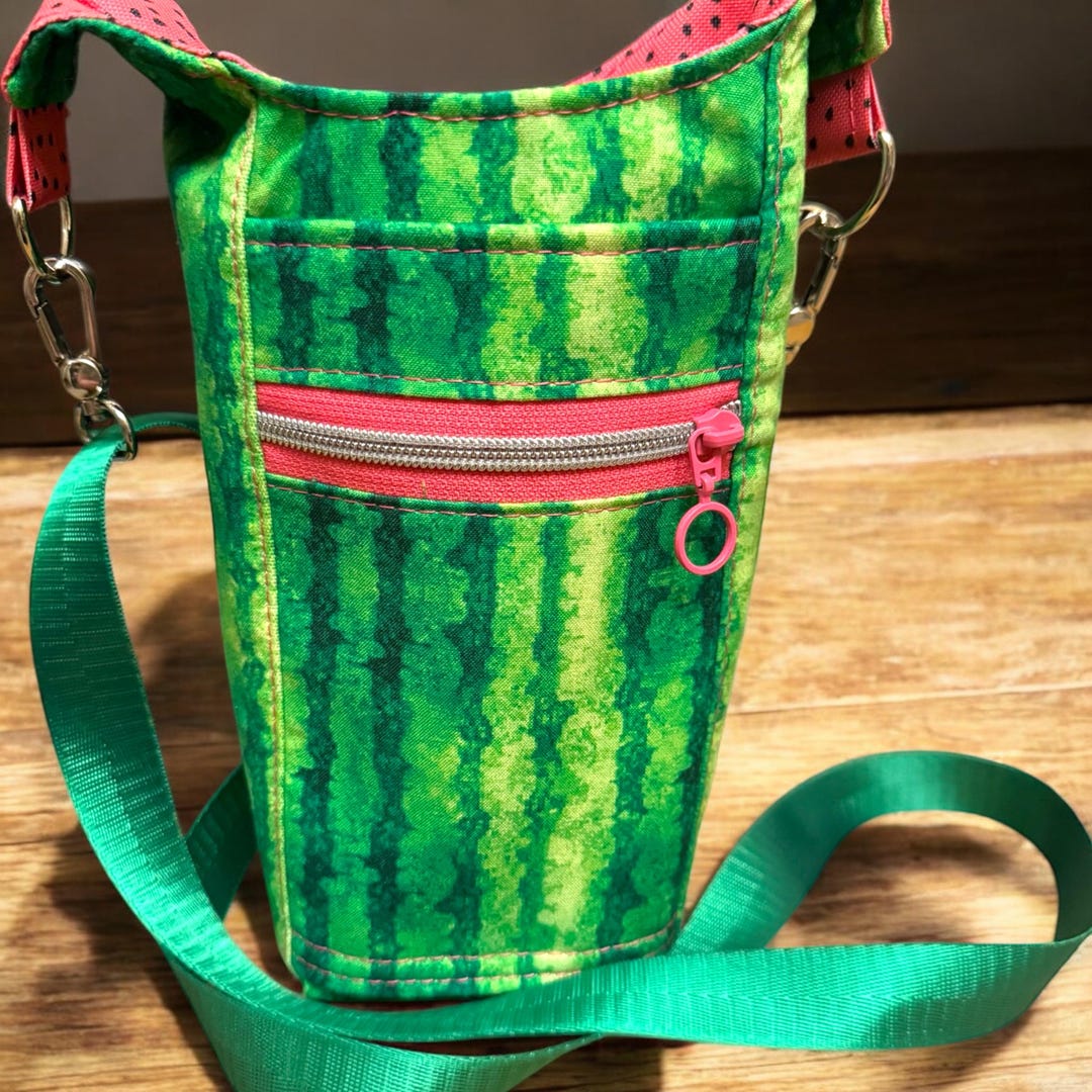 H20 to Go, Sweet Watermelon, Handmade, Crossbody Bag! - Etsy