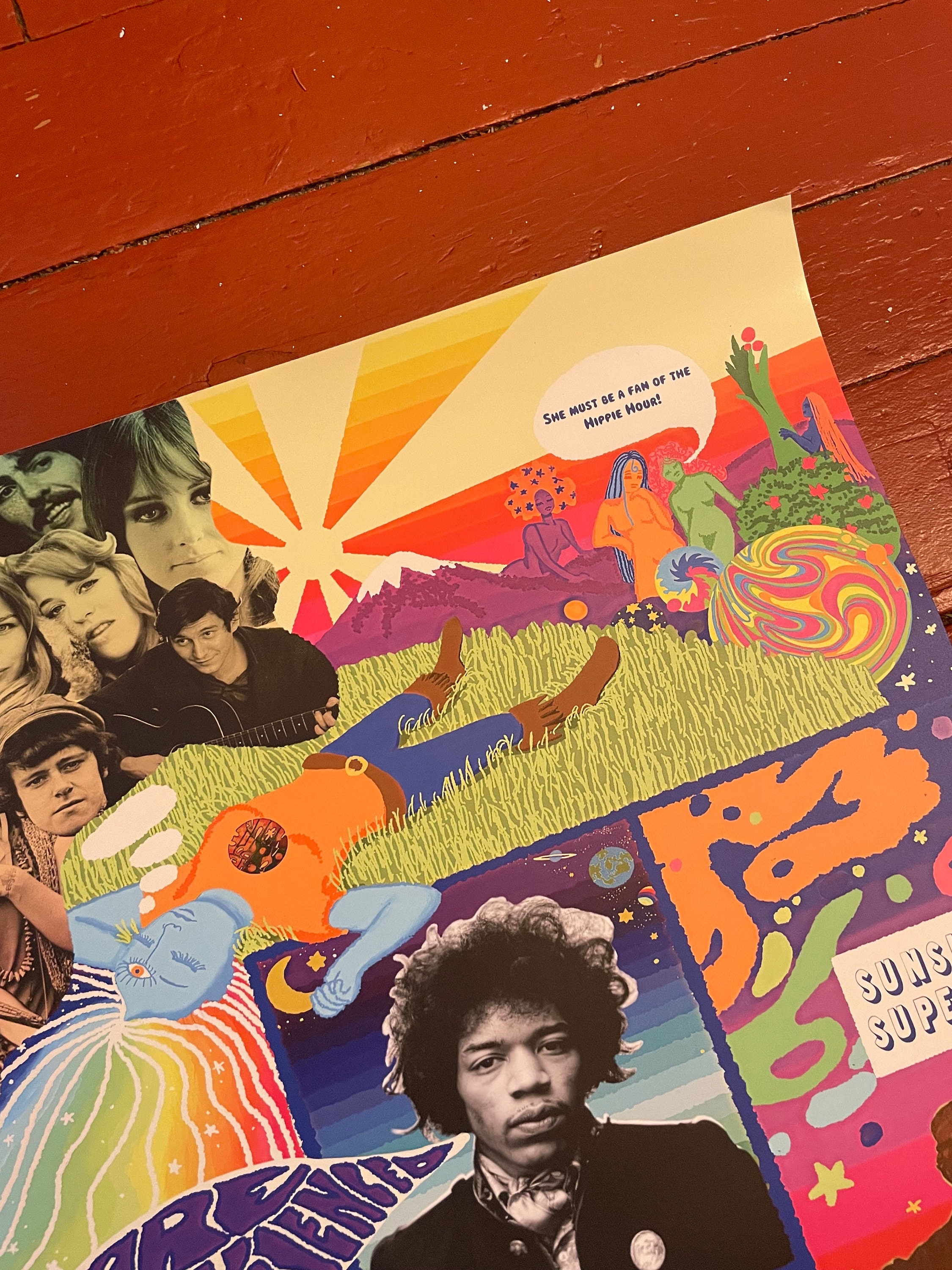 The Official Hippie Hour Poster 18”x22” - Etsy