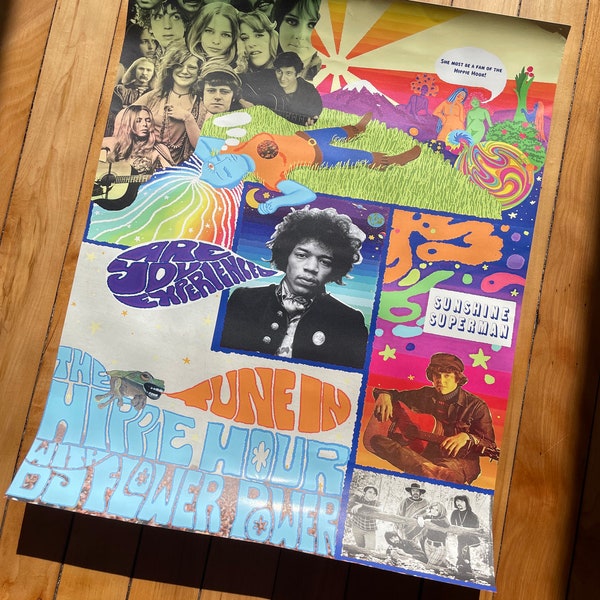 Hippie Poster - Etsy