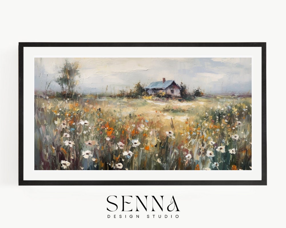 Samsung Frame TV Art Spring | Wildflower Field | Flower Meadow ...