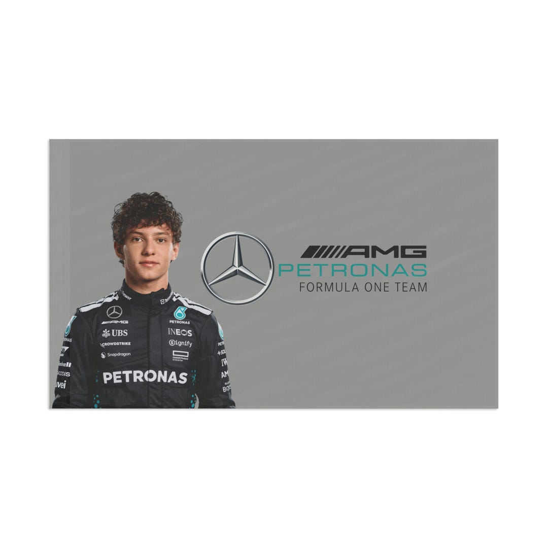Andrea Antonelli Flag | 2025 Grand Prix Banner | Formula One Team Gift ...
