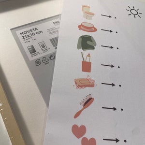 Printable Morning Routine Chart for Toddlers and Young Kids, Including ...
