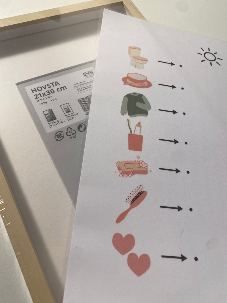 Printable Morning Routine Chart for Toddlers and Young Kids, Including ...