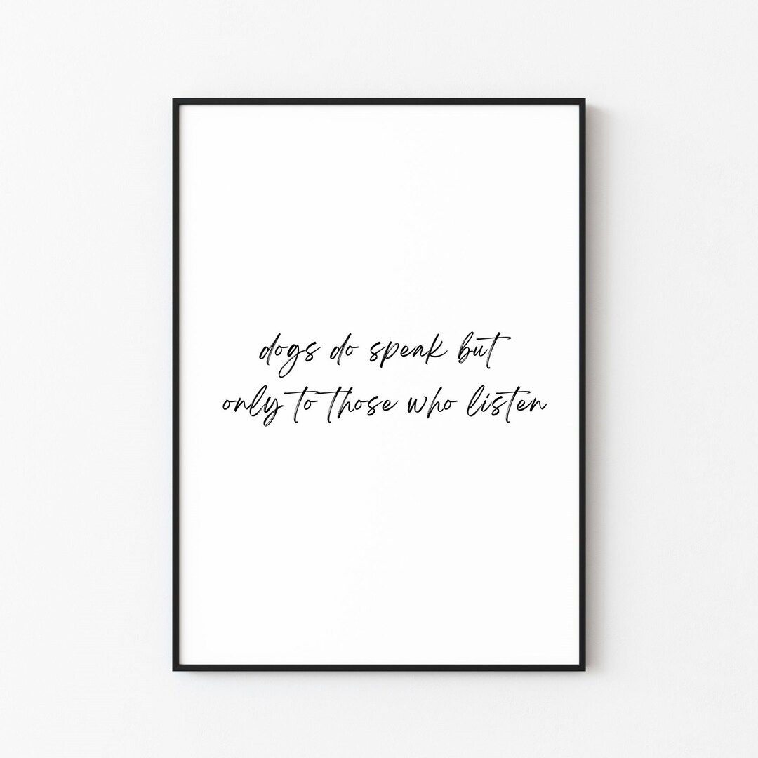 Printable Minimalist Dog Quotes for Pet Lovers Clean and - Etsy