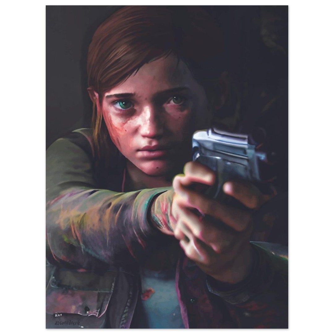Ellie in Action Last of Us Fan Art Poster Gamer Art - Etsy