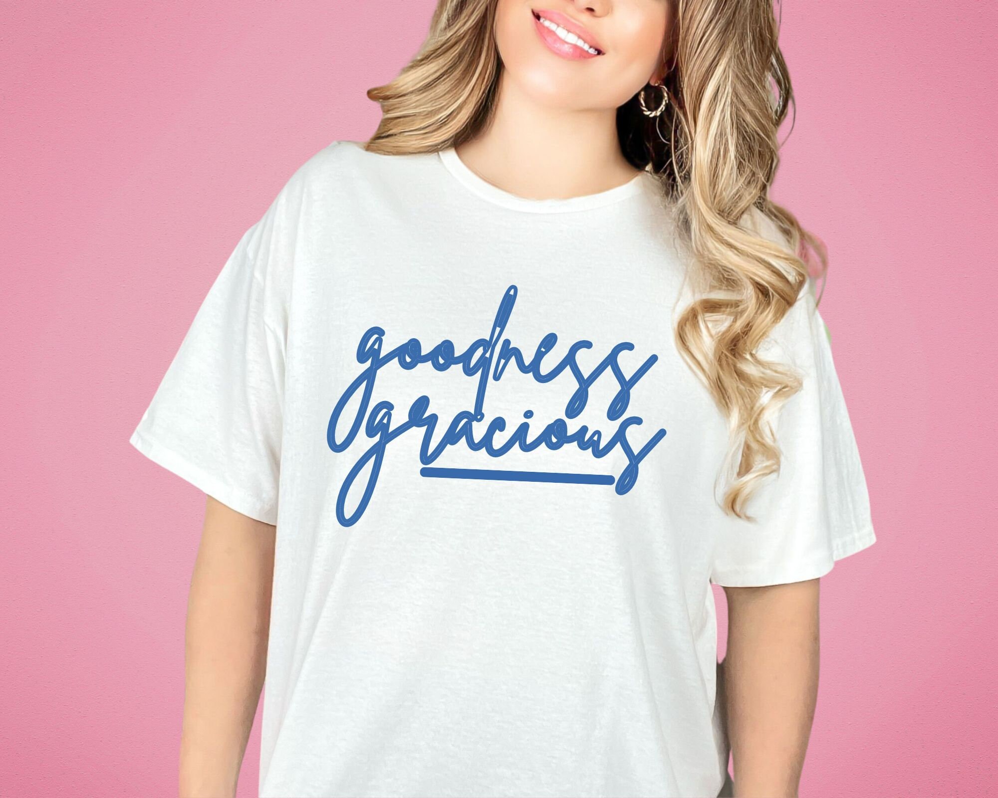 Goodness Gracious With Pink Color Png Svg, Humorous Southern Png ...