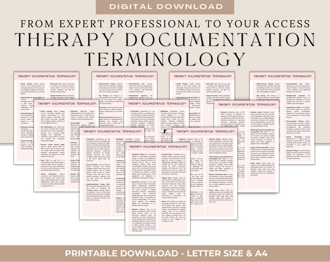 Therapy Progress Notes Cheat Sheet Bundle SMART Goals Treatment Plan ...