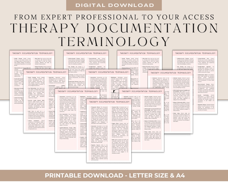 Therapy Progress Notes Cheat Sheet Bundle SMART Goals Treatment Plan ...