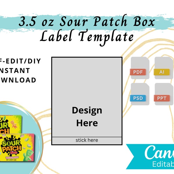 Sour Patch Template - Etsy