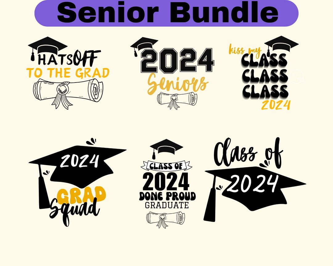 Hats of to the Grad Svg Png, 2024 Senior Png, Kiss My Class Png, 2024 ...
