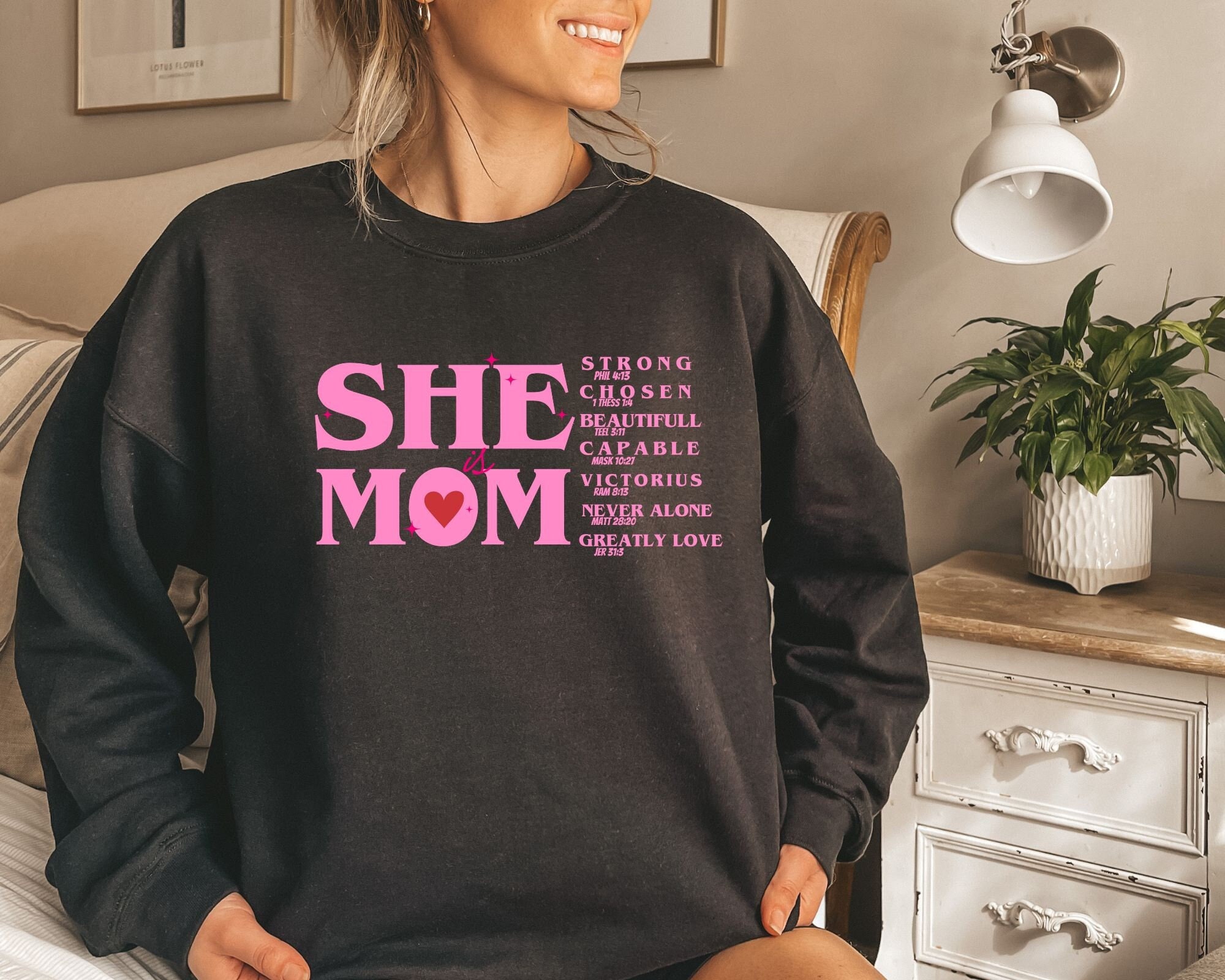 She is Mom Png Svg, Mom Bible Verse Png, She is Strong Beautiful ...