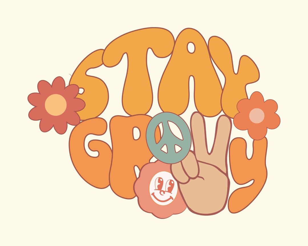 Stay Groovy Png, Retro Fall Png, Autumn Png, Funny Fall Png, Hippie ...
