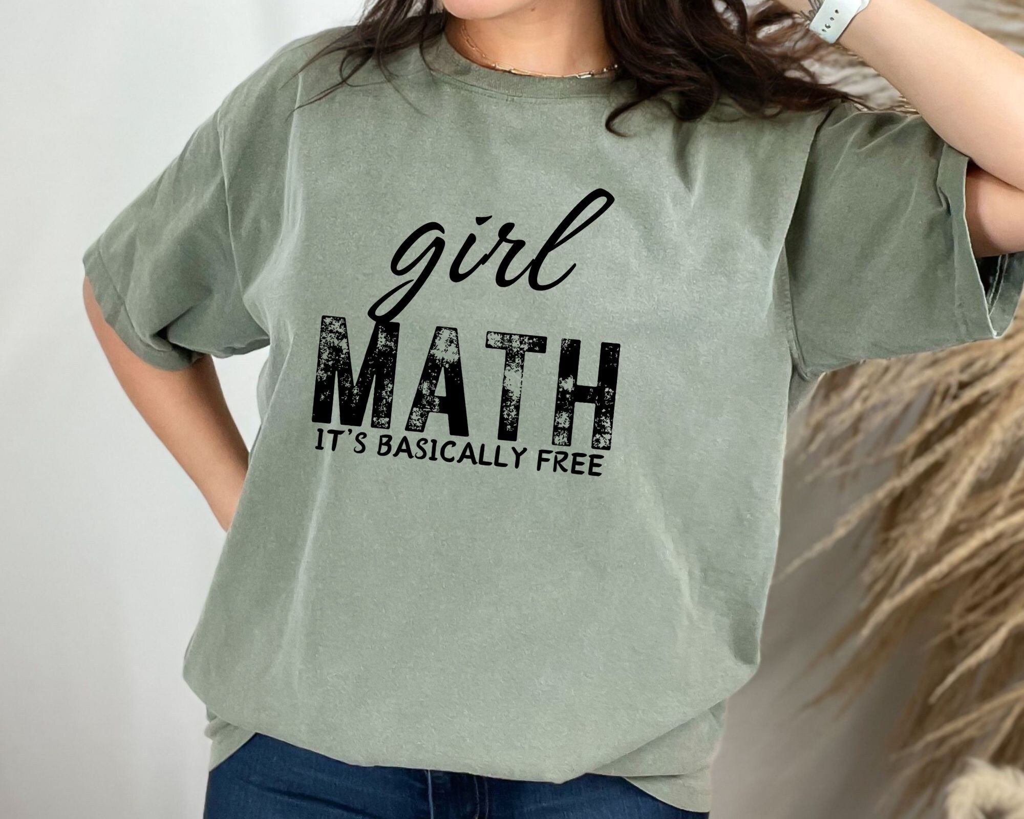 Girl Math Svg Png, Girl Math With Smiley Face, Funny Positive Quote Png ...