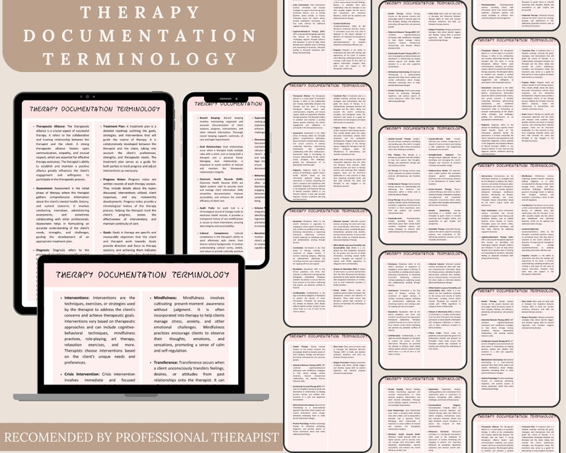 Therapy Progress Notes Cheat Sheet Bundle SMART Goals Treatment Plan ...