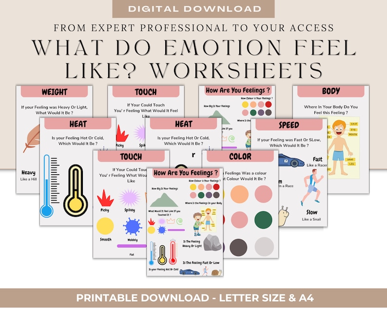 Emotions in the Body Poster and Printable Cards | Helping Students to ...