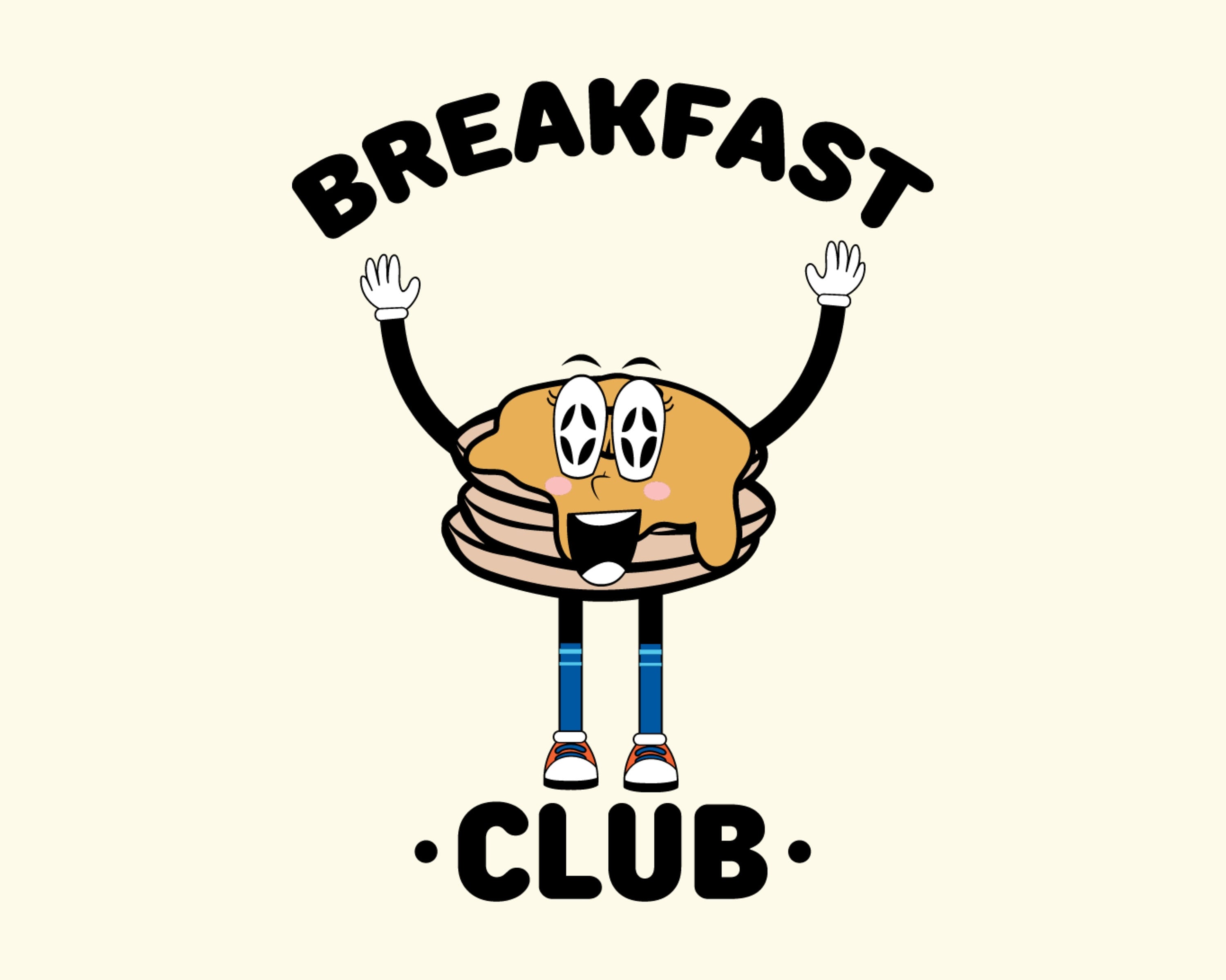 Breakfast Club Svg Png, Breakfast Vintage Brunch Pancake Png, Stack ...