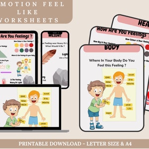 Emotions in the Body Poster and Printable Cards | Helping Students to ...