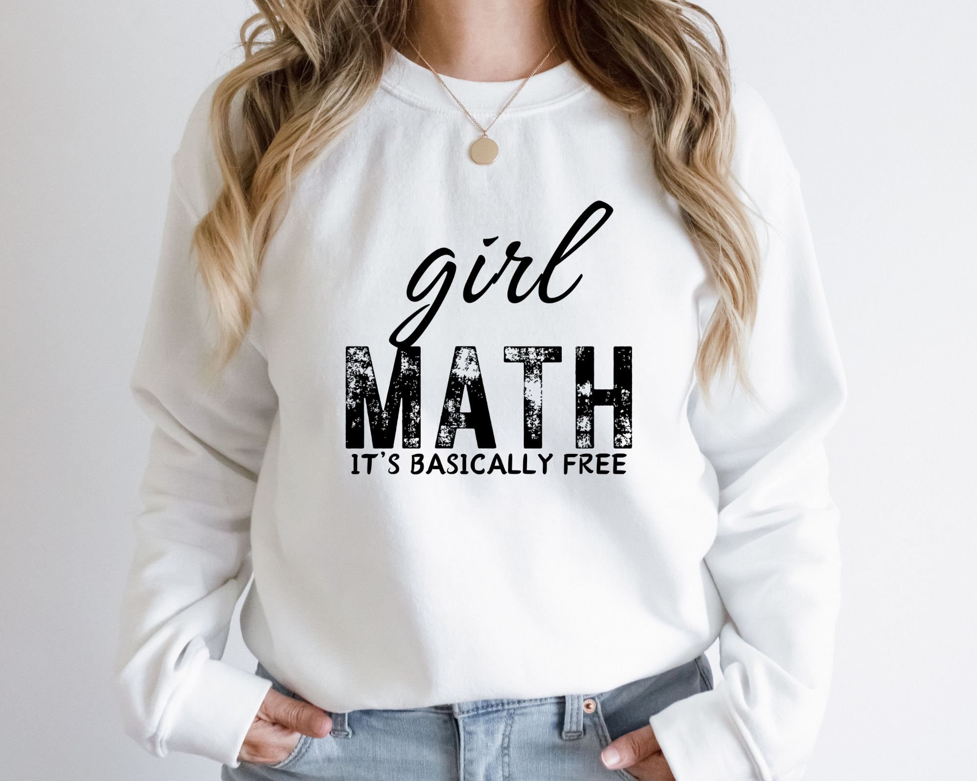 Girl Math Svg Png, Girl Math With Smiley Face, Funny Positive Quote Png ...