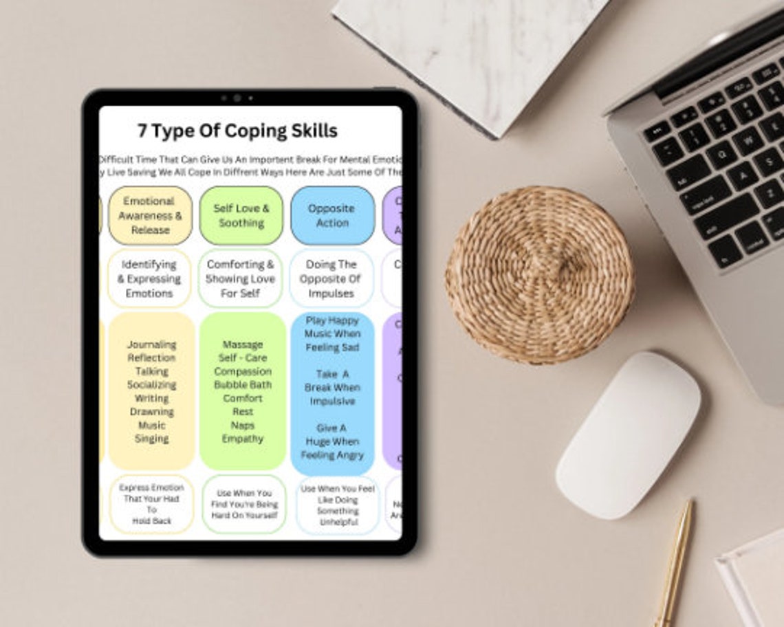 7 Types of Coping Skills Png, Worksheet for Identifying Png, Using ...