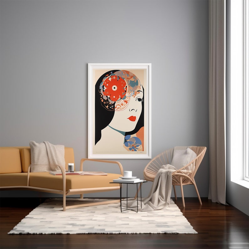 Mid Century Posters Modern Illustration Modernist Wall Art - Etsy