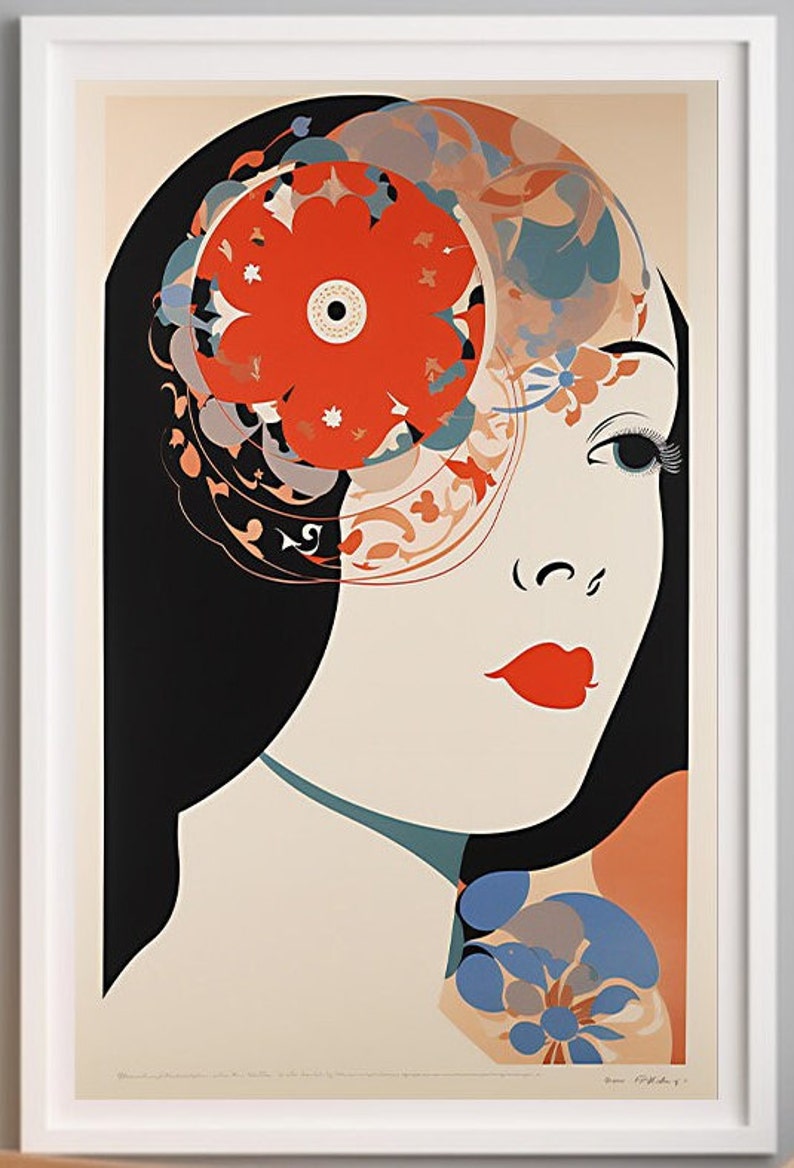 Mid Century Posters Modern Illustration Modernist Wall Art - Etsy