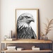 Artwork for Office American Symbol Art Bird Photo Canvas Bald Eagle ...