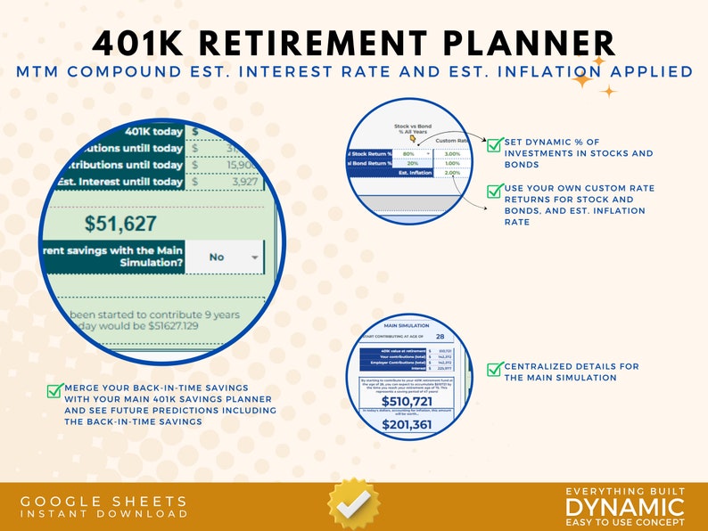 The Best 401K Retirement Tracker | Comprehensive 401K Savings ...