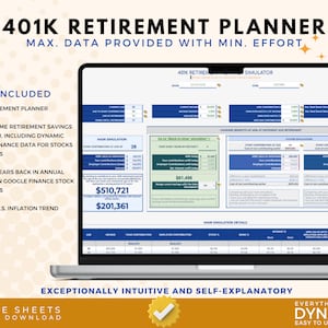 The Best 401K Retirement Tracker | Comprehensive 401K Savings ...