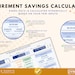 Retirement Planning Calculator Google Sheet, Calculate Retirement ...