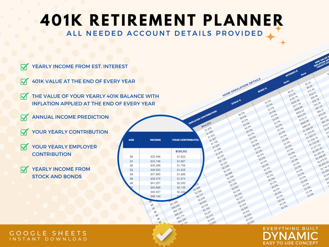 The Best 401K Retirement Tracker | Comprehensive 401K Savings ...