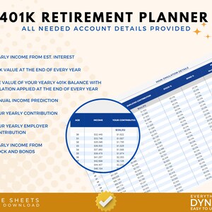 The Best 401K Retirement Tracker | Comprehensive 401K Savings ...