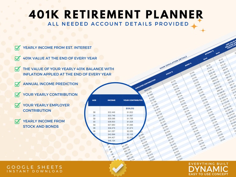 The Best 401K Retirement Tracker | Comprehensive 401K Savings ...