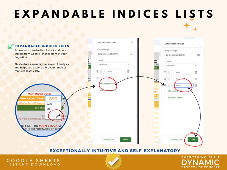Financial Analysis Spreadsheet | Stock and Bond Indices Tracker | Real ...