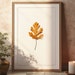 Single Oak Leaf Print Digital Download - Neutral Art Print - Botanical ...