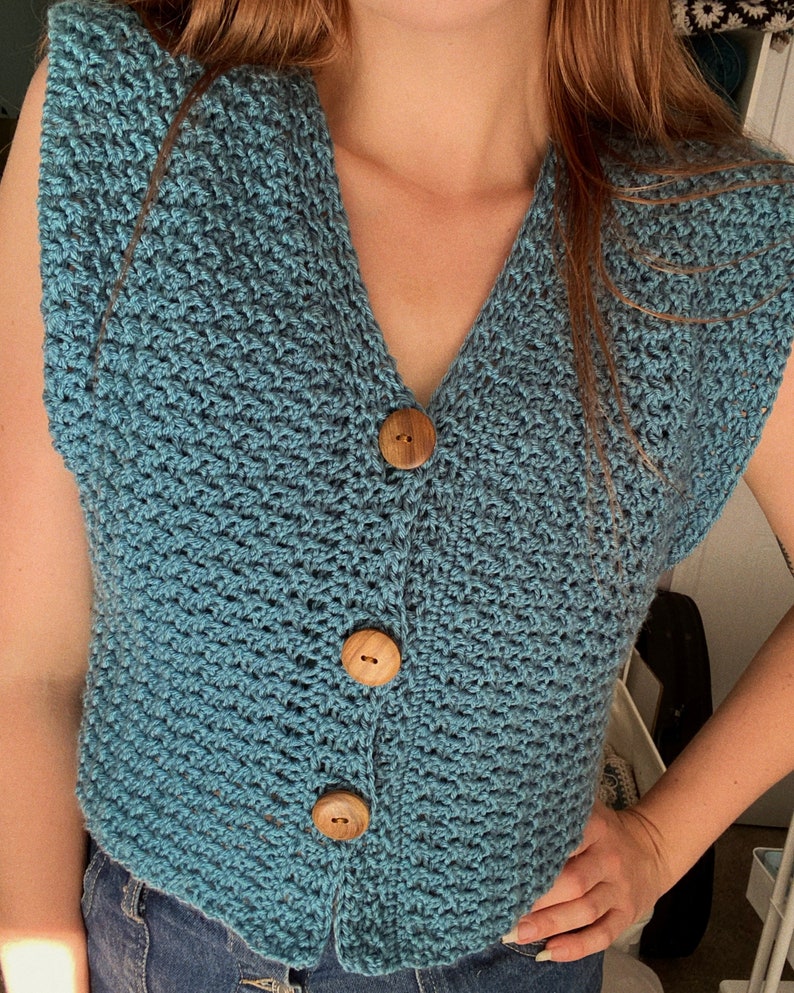 Daisy Summer Vest Crochet Pattern - Etsy