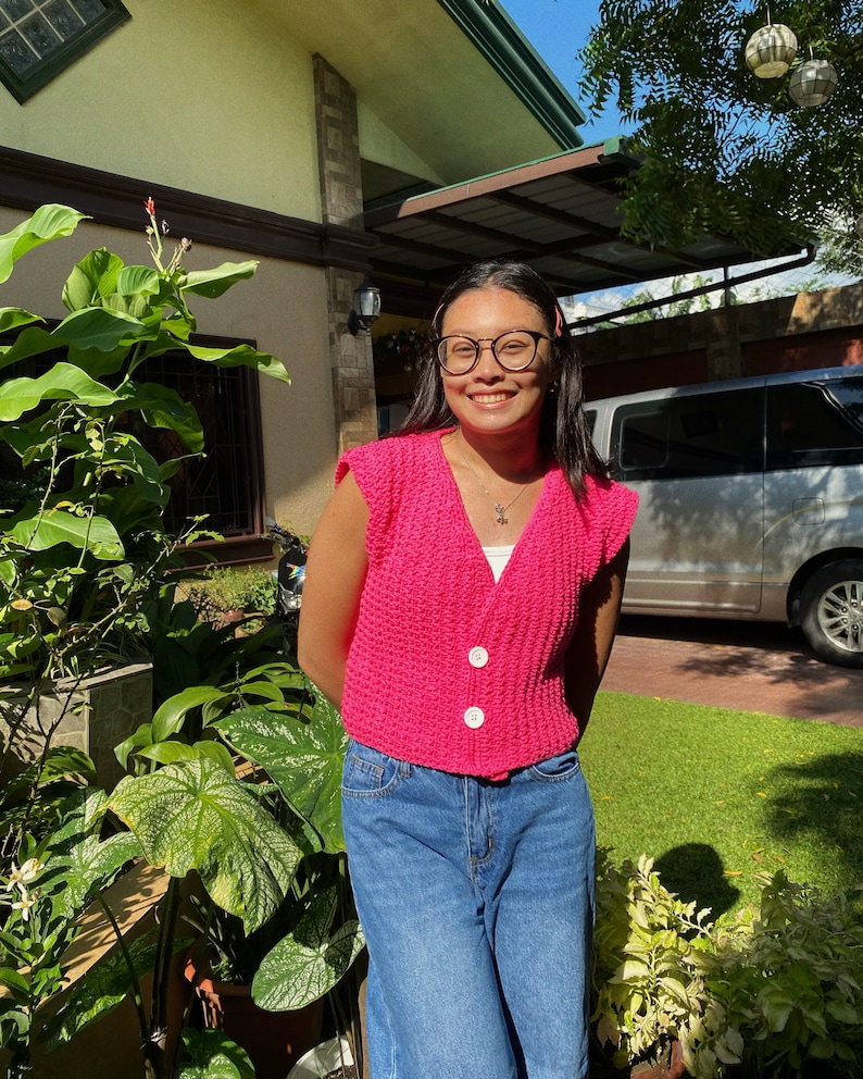 Daisy Summer Vest Crochet Pattern - Etsy