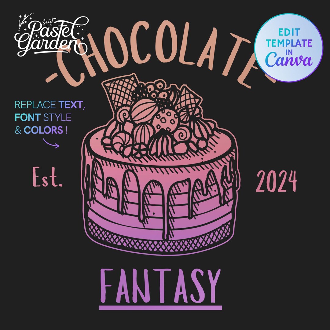 Editable Pastel Cake Logo Design on Canva for Bakeries and Pastry Shops ...