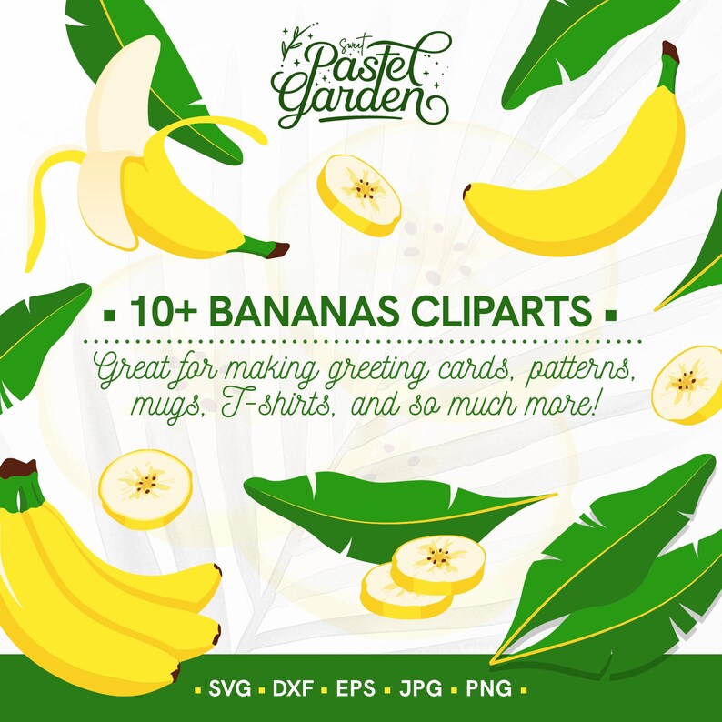 Banana SVG, Fruits DXF, Fruit Svg, Cut File, Banana Layered, Cutting ...