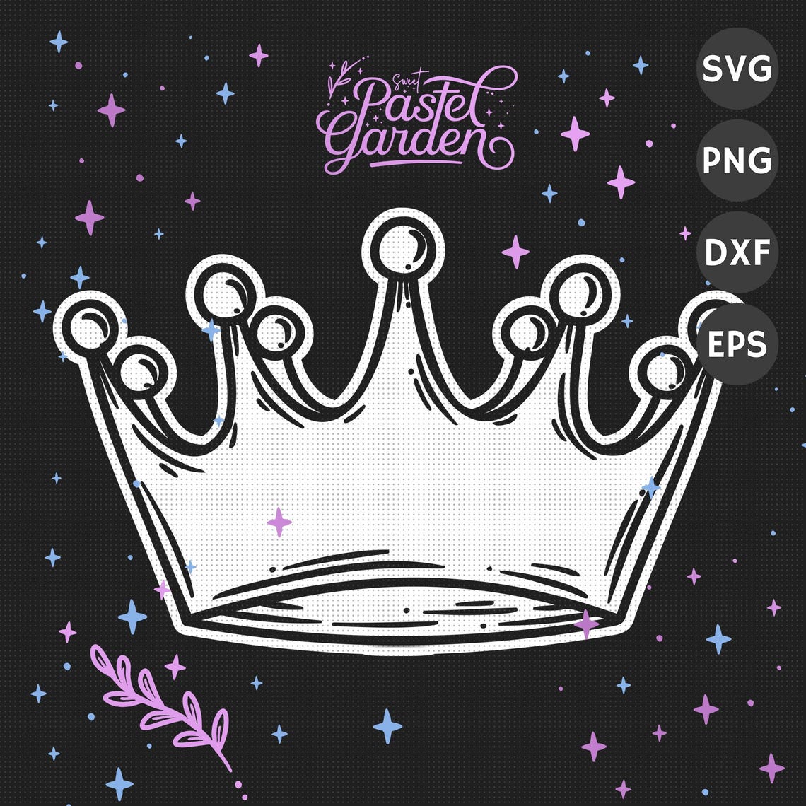 Simple Crown SVG, King Crown SVG, Queen Silhouette, Princess Tiara File ...