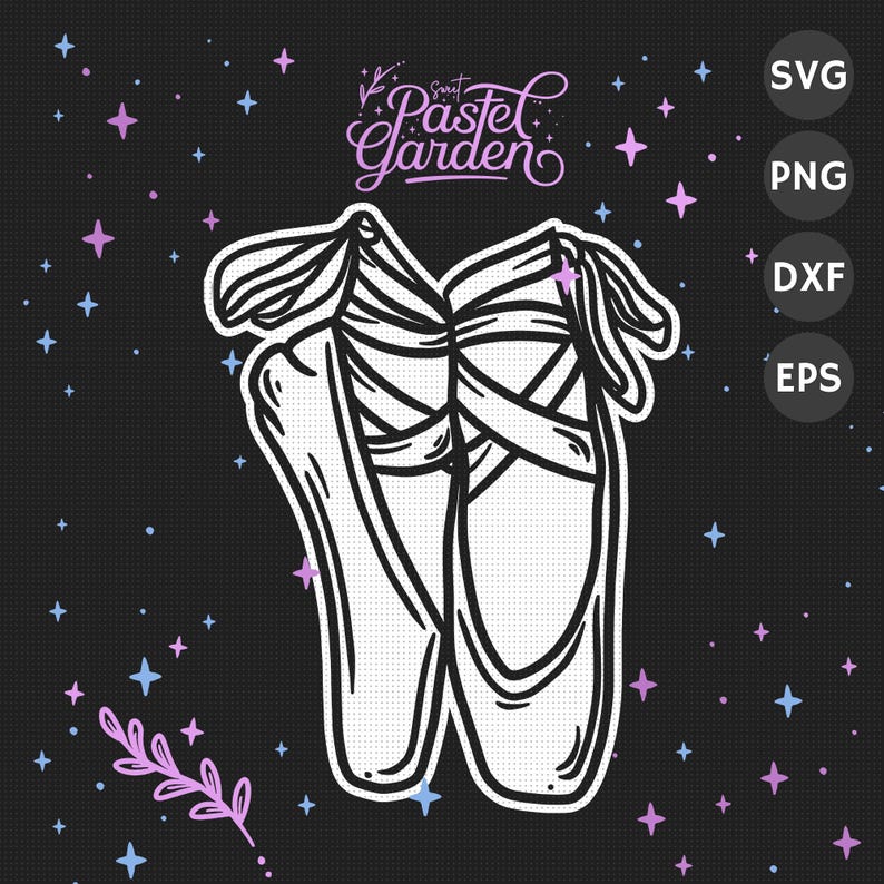Ballerina Ballet Shoes SVG, Ballet Clipart, Dancer SVG, Ballet Shoes ...