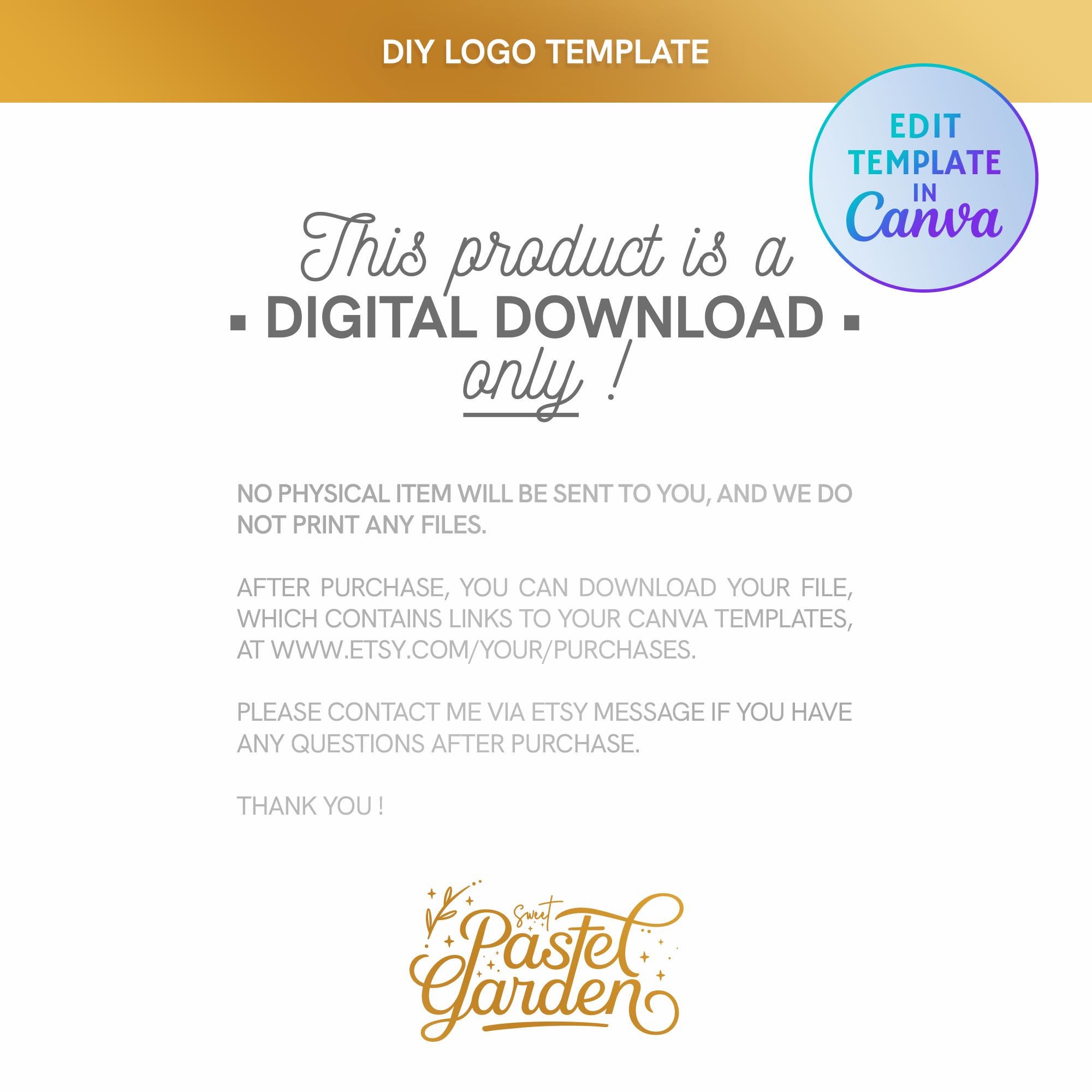 DIY Colorful Cupcake Logo Canva Template for Cake Designers and ...