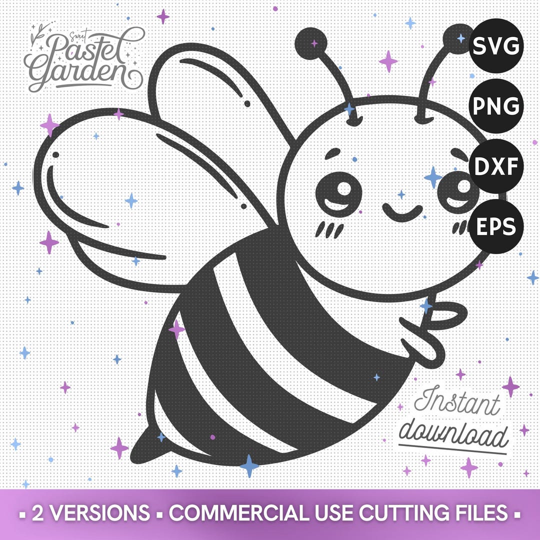 Honey Bee SVG, Bee Clipart, Bumblebee PNG, Cut File, Cricut Stencil ...
