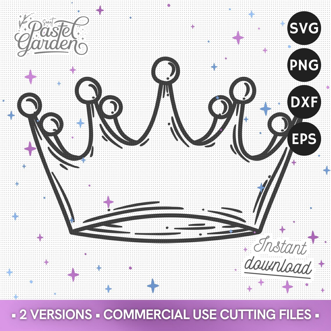 Simple Crown SVG, King Crown SVG, Queen Silhouette, Princess Tiara File ...