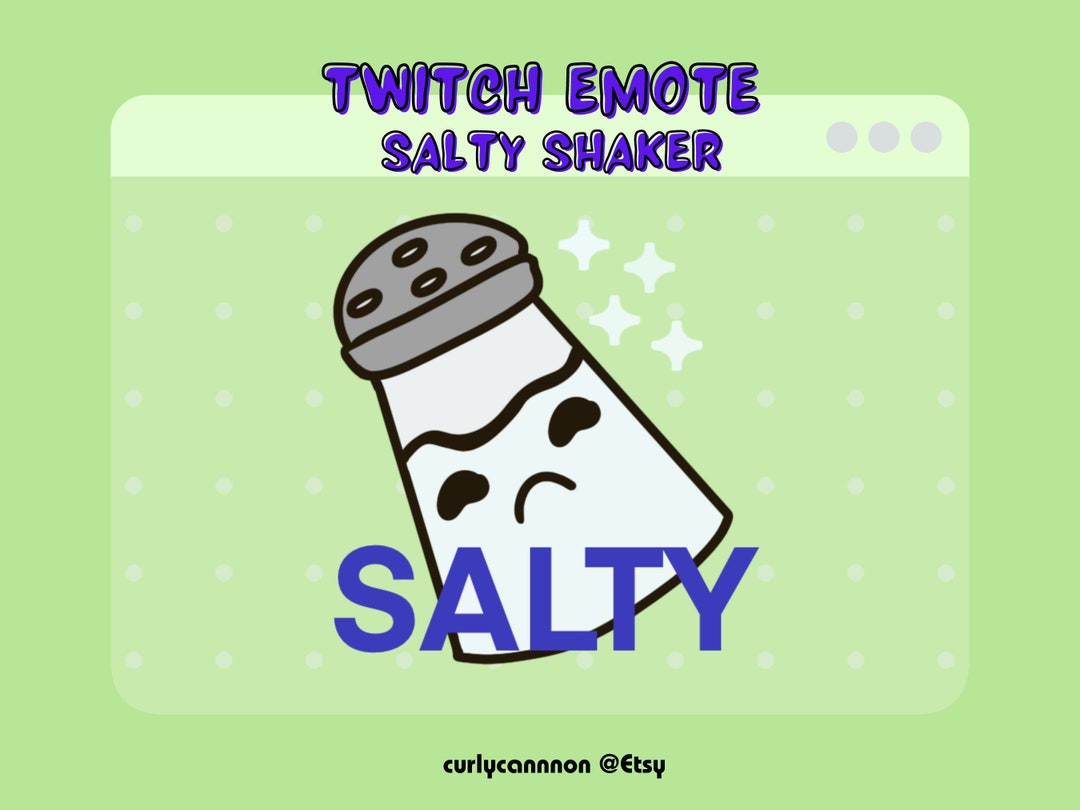 Upset Salty Shaker Emote | Blue - Etsy