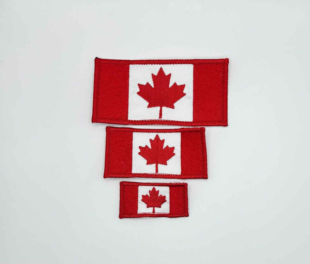 Embroidered Canada Flag Patch for Bags, Uniforms, Hats, Hoodies, Maple ...