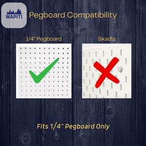 Quilting Ruler Hooks for 1/4" (5-6mm) Pegboard - Sewing, Knitting and ...