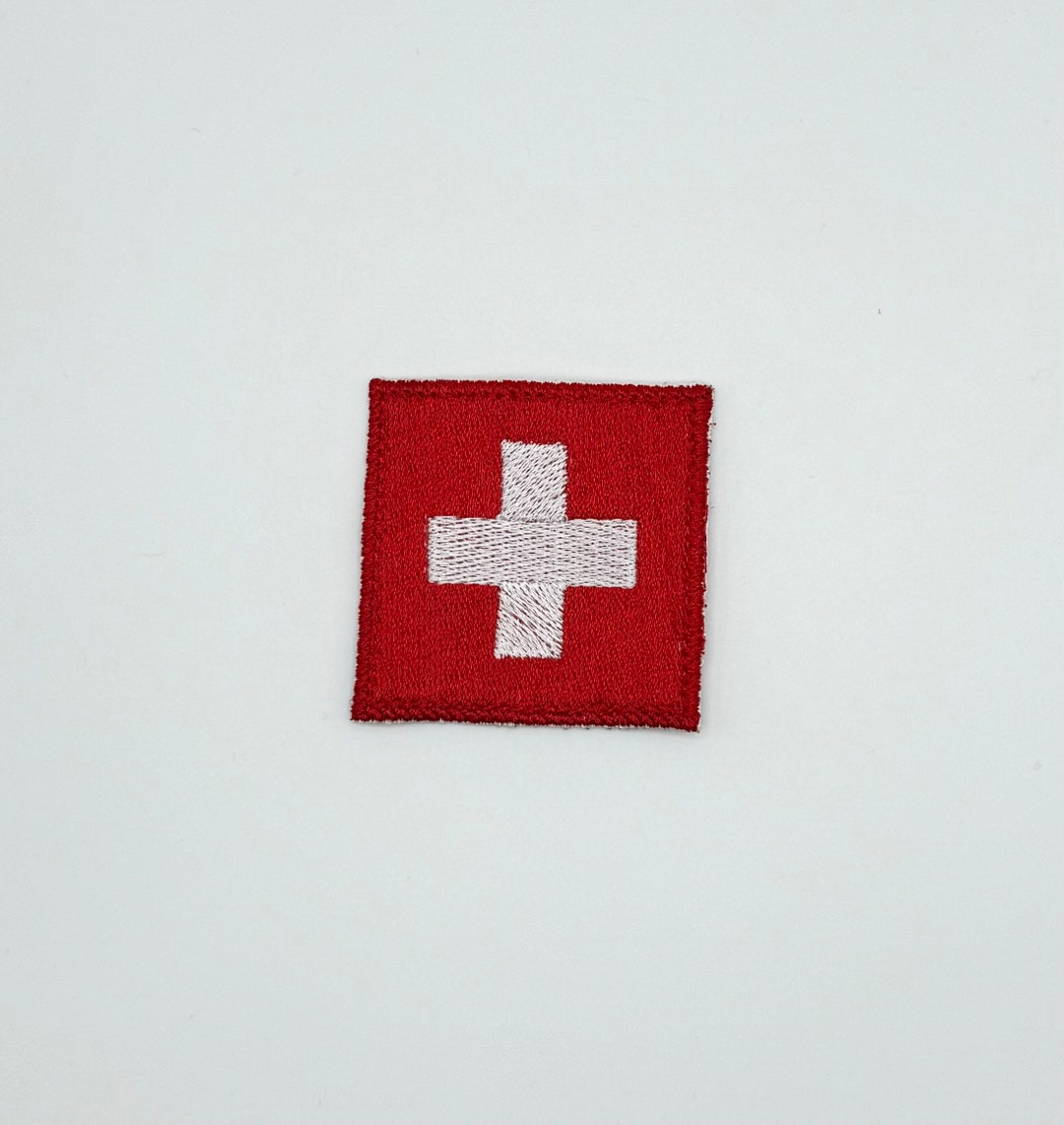 Switzerland Flag Embroidered Patch for Bags, Uniforms, Hats, Hoodies ...